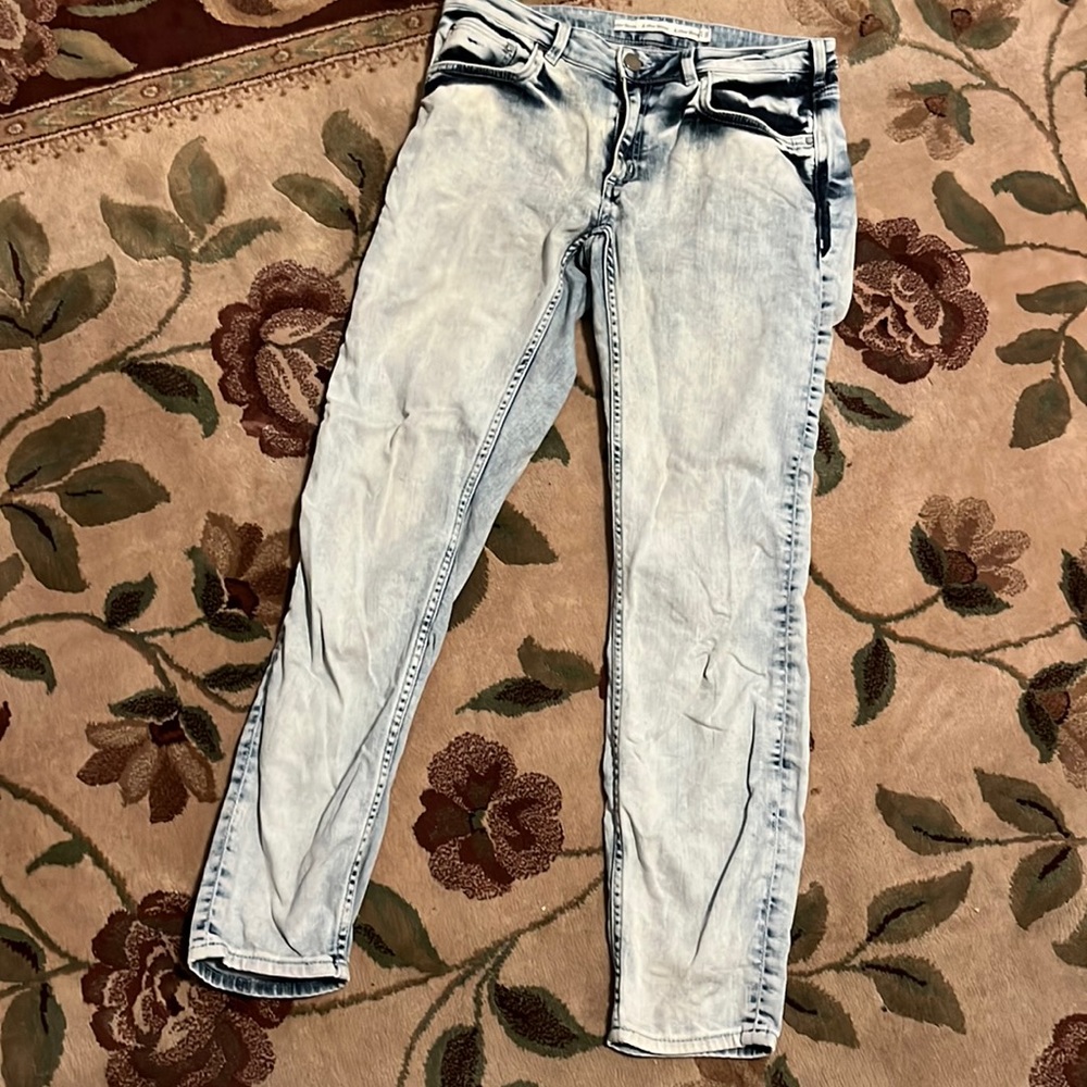 & Other Stories Ultra Light Acid Wash Jeans 27 - Gem